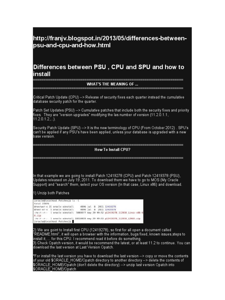 Psu-And-Cpu-And-How - HTML Differences Between PSU, CPU and SPU and How ...