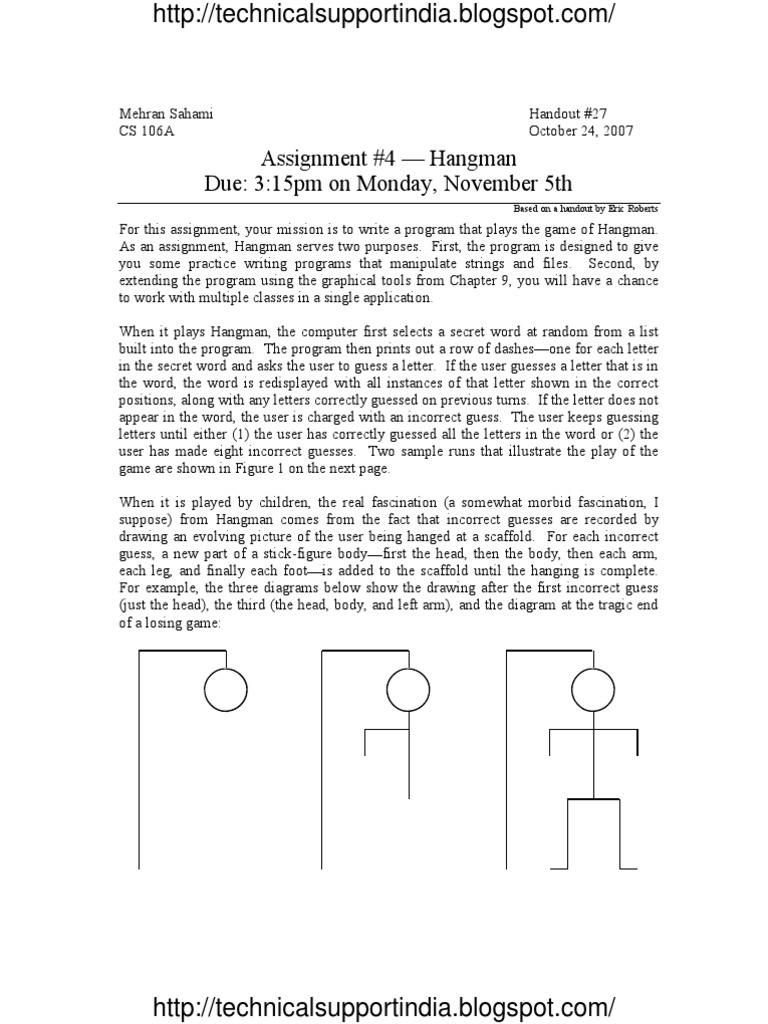 Assignment 4 Hangman | PDF | String (Computer Science) | Command Line Interface