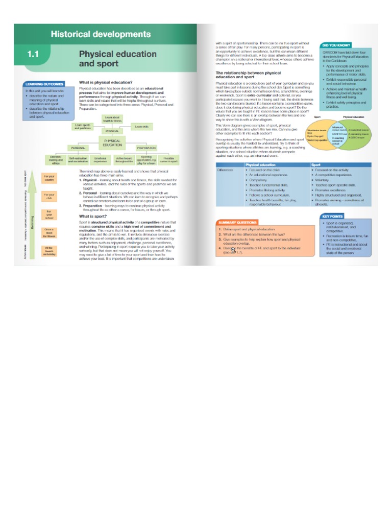 CSEC Physical Education Study Guide | PDF