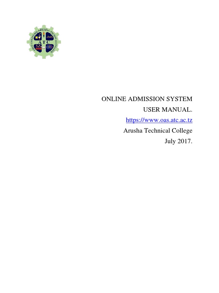 Online Admission System User Manual | PDF | Login | Diploma