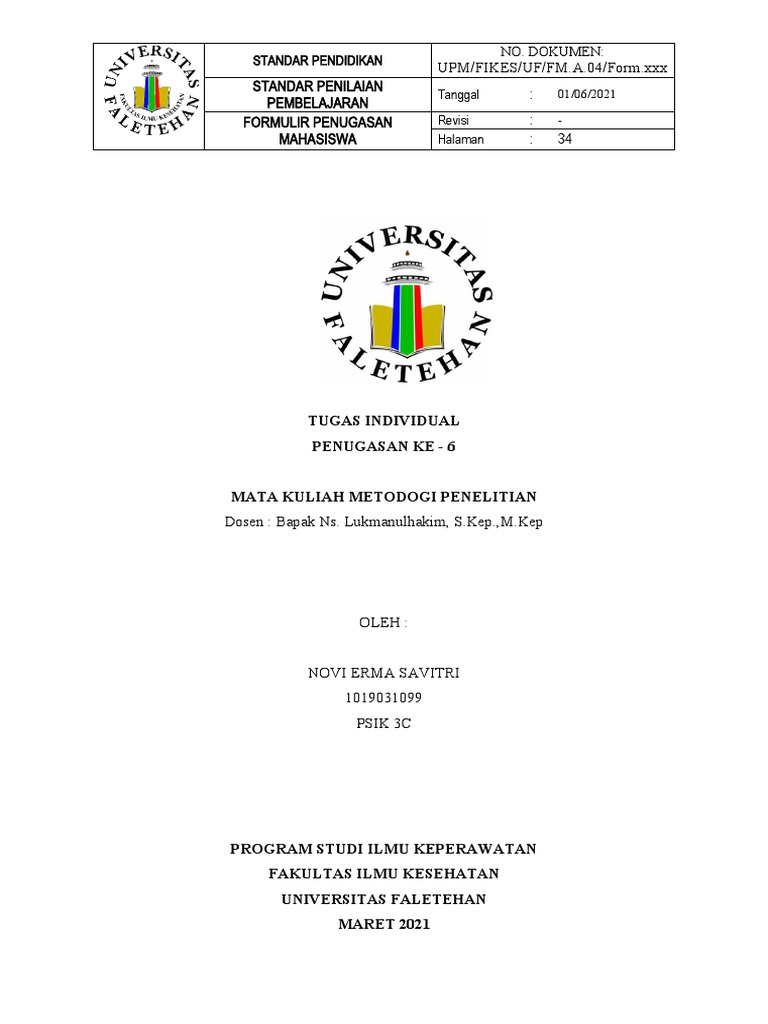 Tugas Metlit 6 | PDF