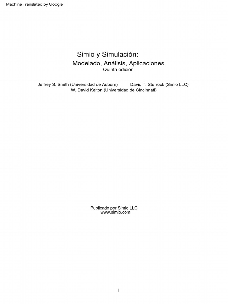 Ch1 Simio and Simulation Traduccion | PDF | Software | Internet