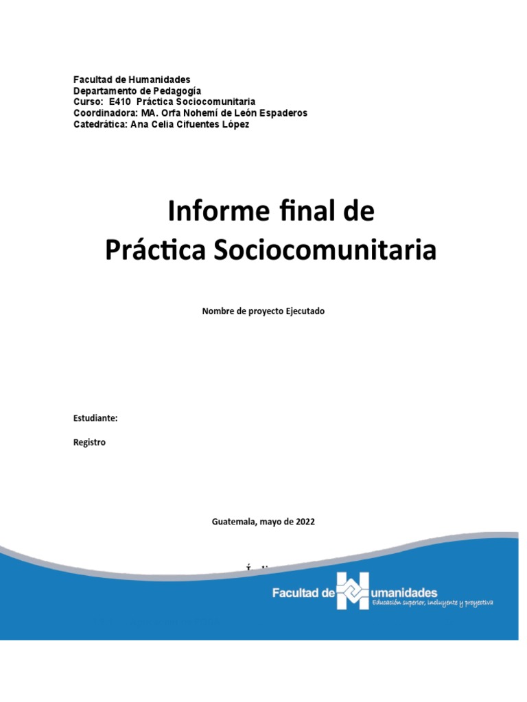 Indice Practica Sociocomunitaria 2022 | PDF