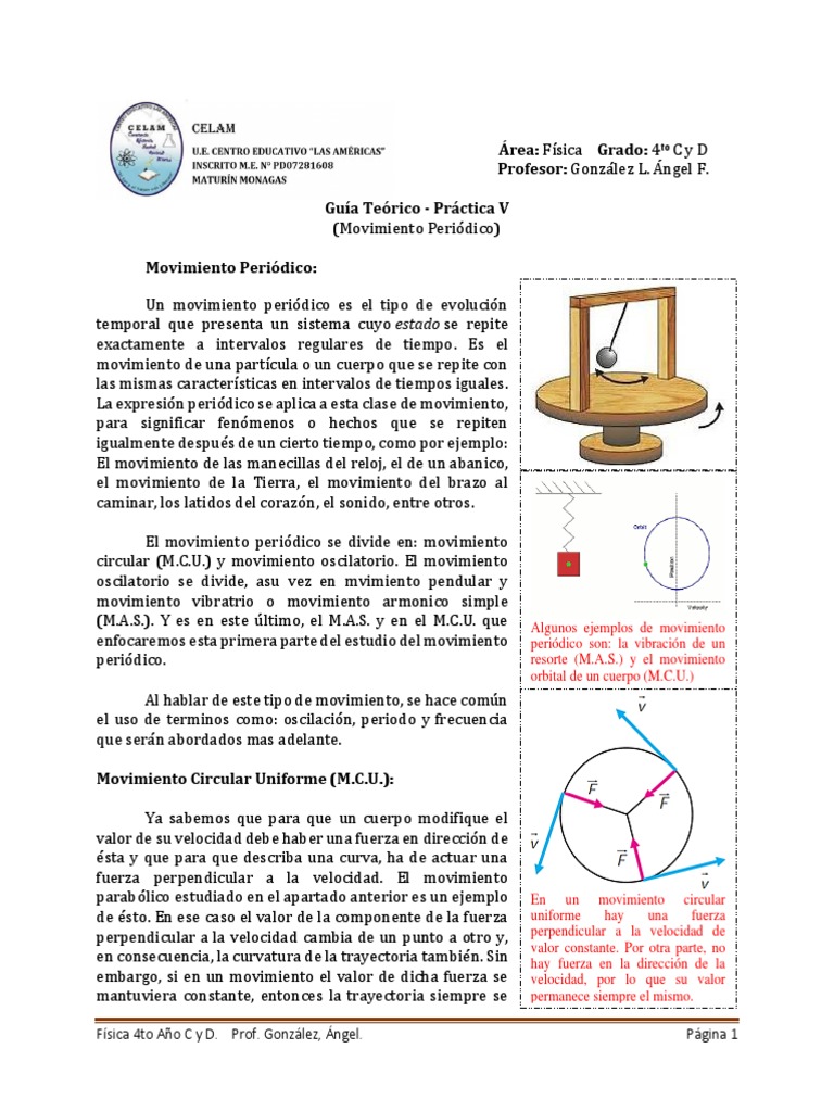 Guía sobre el movimiento periódico: conceptos clave, tipos y ejemplos ...