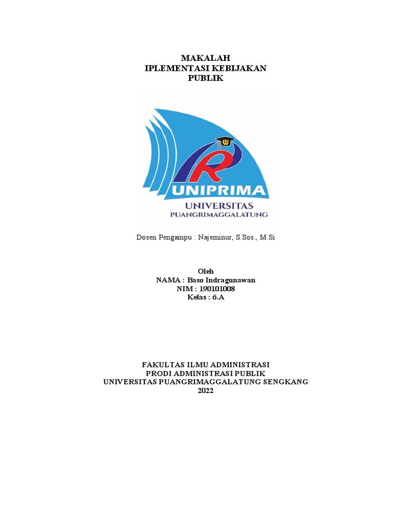 Implementasi Kebijakan | PDF