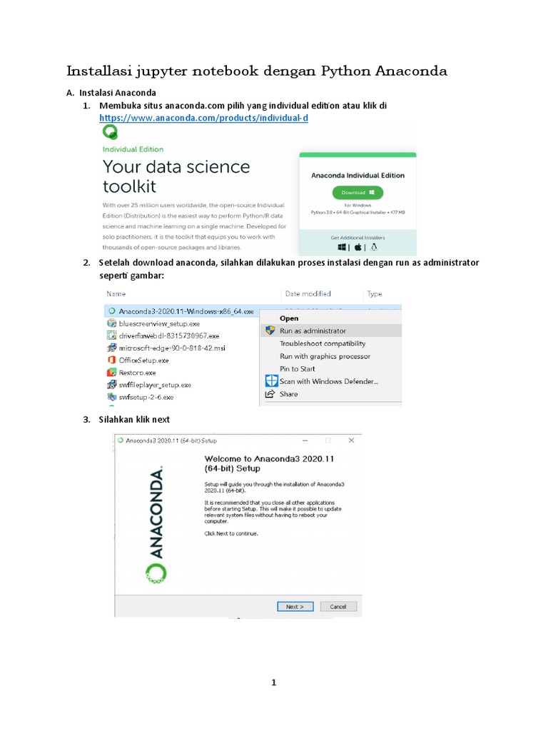 Jupyter Notebook Dengan Python | PDF