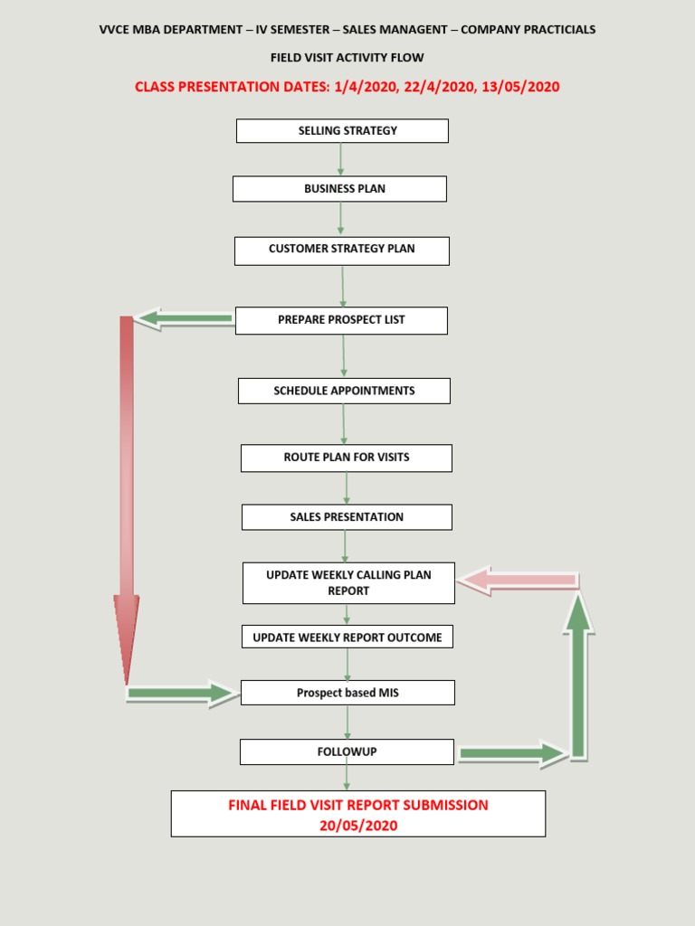 Sales Management - Company Field Visit-Plan Flow | PDF | Business