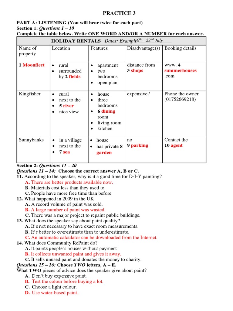 Key Practice 3 | PDF | You Tube | Question