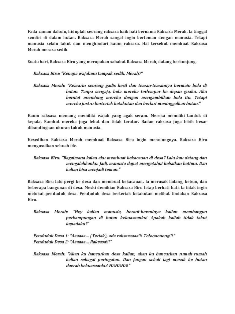 Raksasa Merah Dan Raksasa Biru | PDF