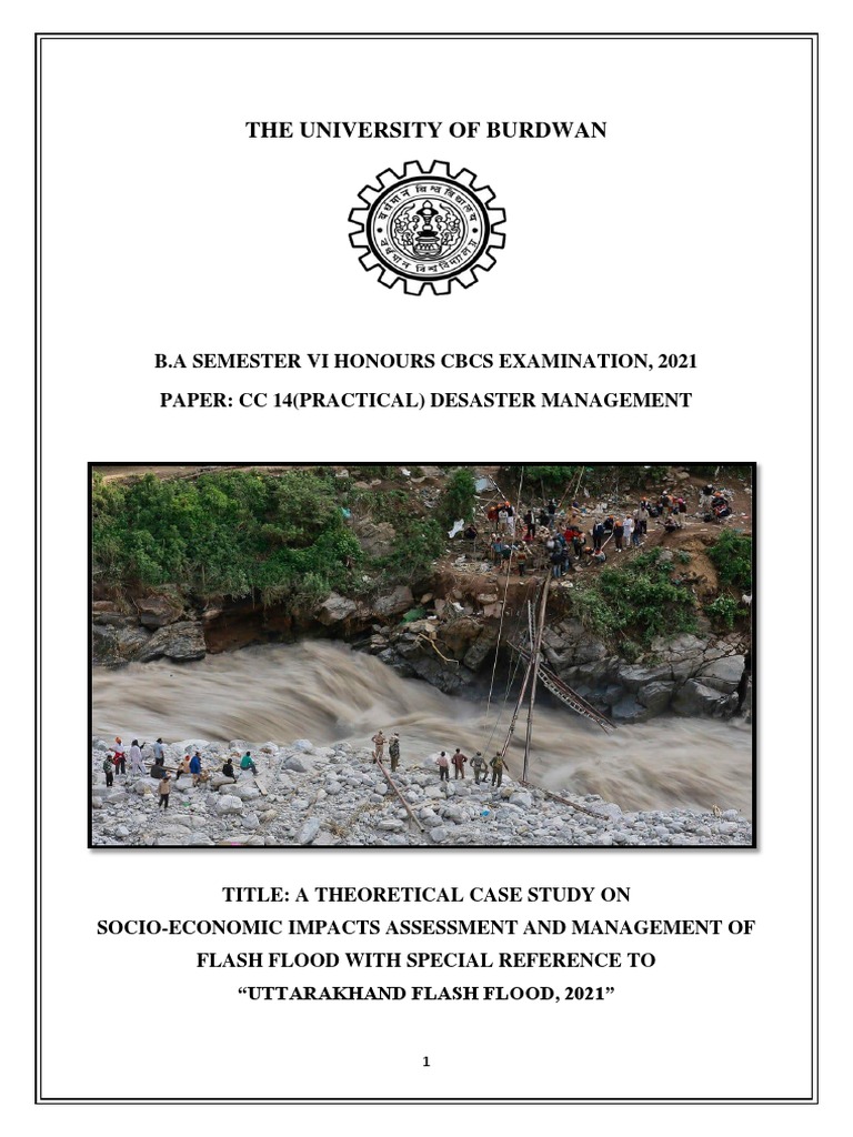 Projet Report Flash Flood of Uttarakhand | PDF | Flood | Earth Phenomena