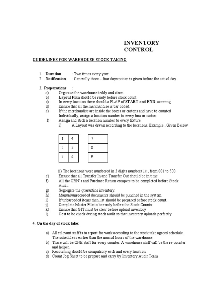 Inventory Guidelines | PDF | Inventory | Computing