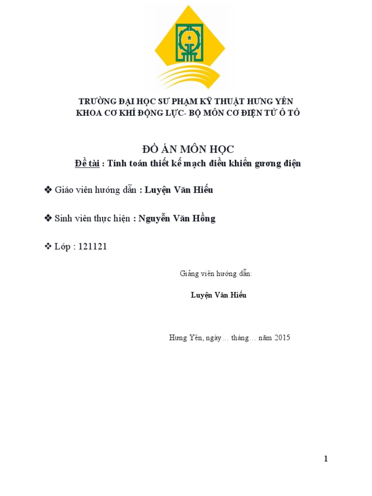 (123doc) - Do-An-Tinh-Toan-Thiet-Ke-Mach-Dieu-Khien-Guong-Dien | PDF