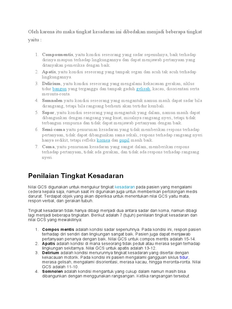 Nilai GCS | PDF