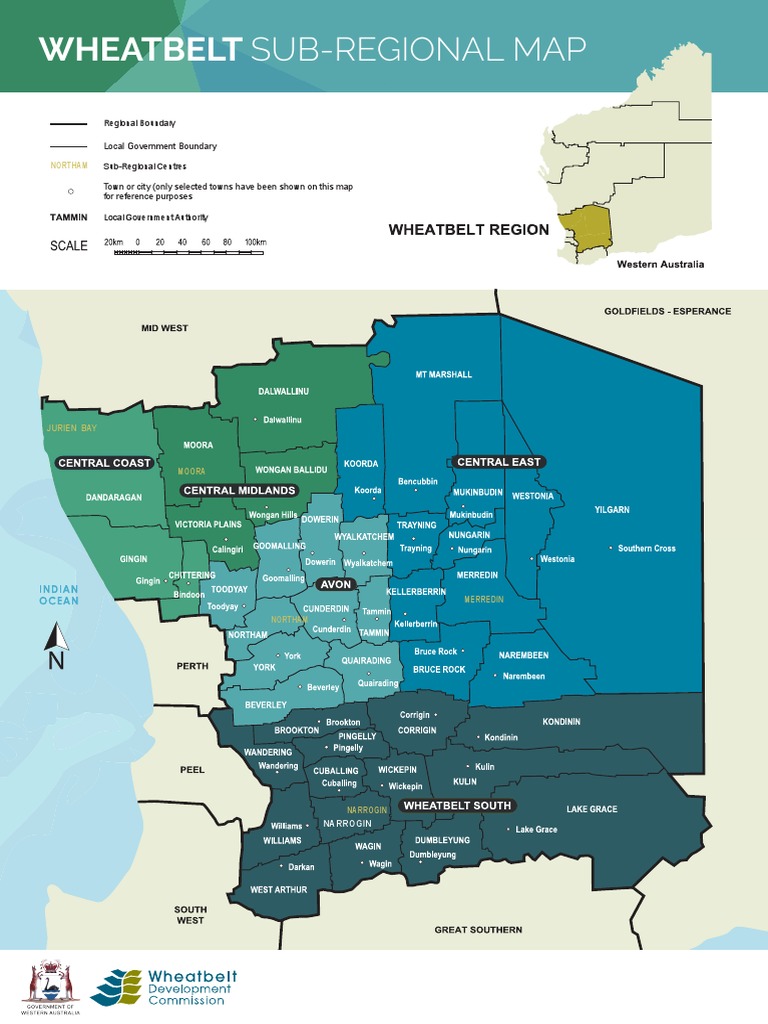 2 Pages Wheatbelt Map Region Page Updated | PDF