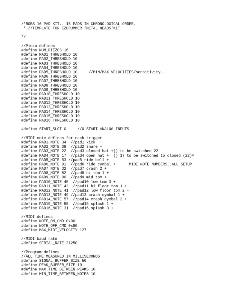MIDI Drum Pad Configuration | PDF | Computer Engineering | Computing
