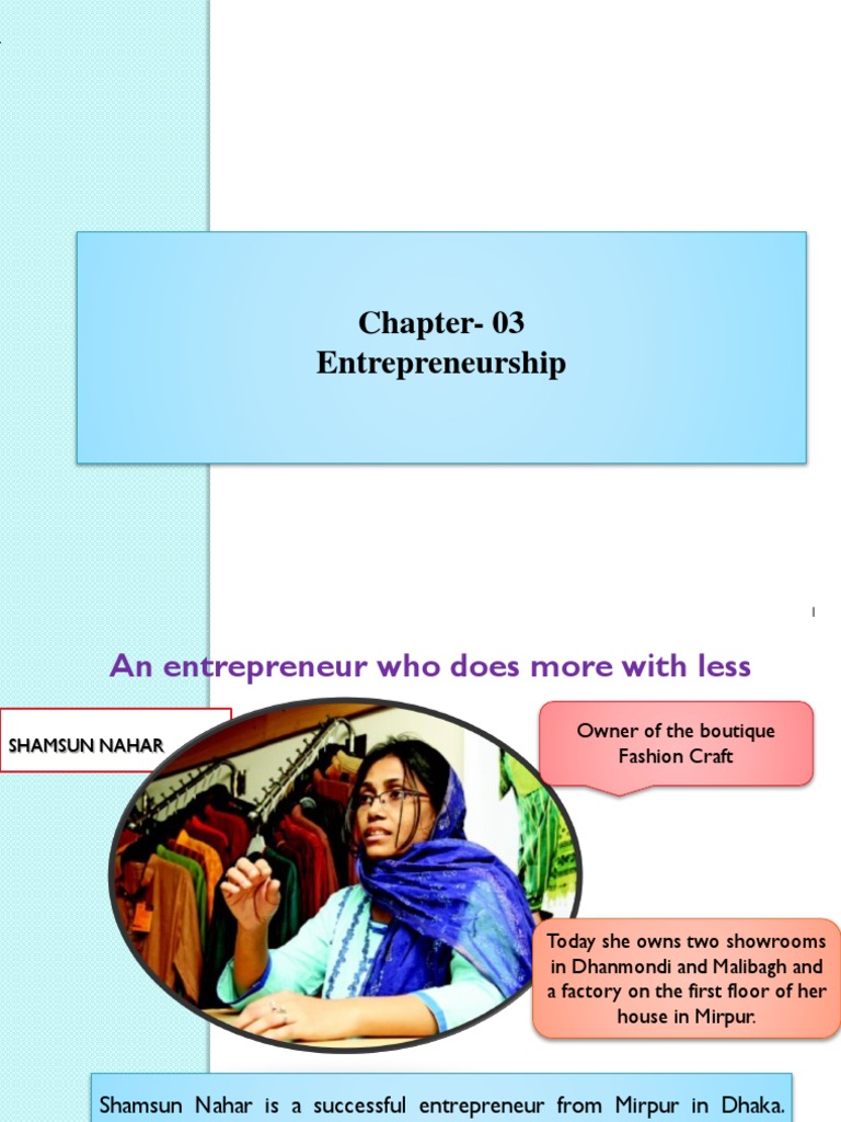 Chap-03 Entrepreneurship | PDF | Entrepreneurship | Innovation