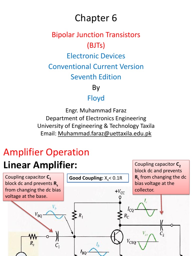 Bipolar Junction Transistors (BJTS) : Electronic Devices Conventional ...