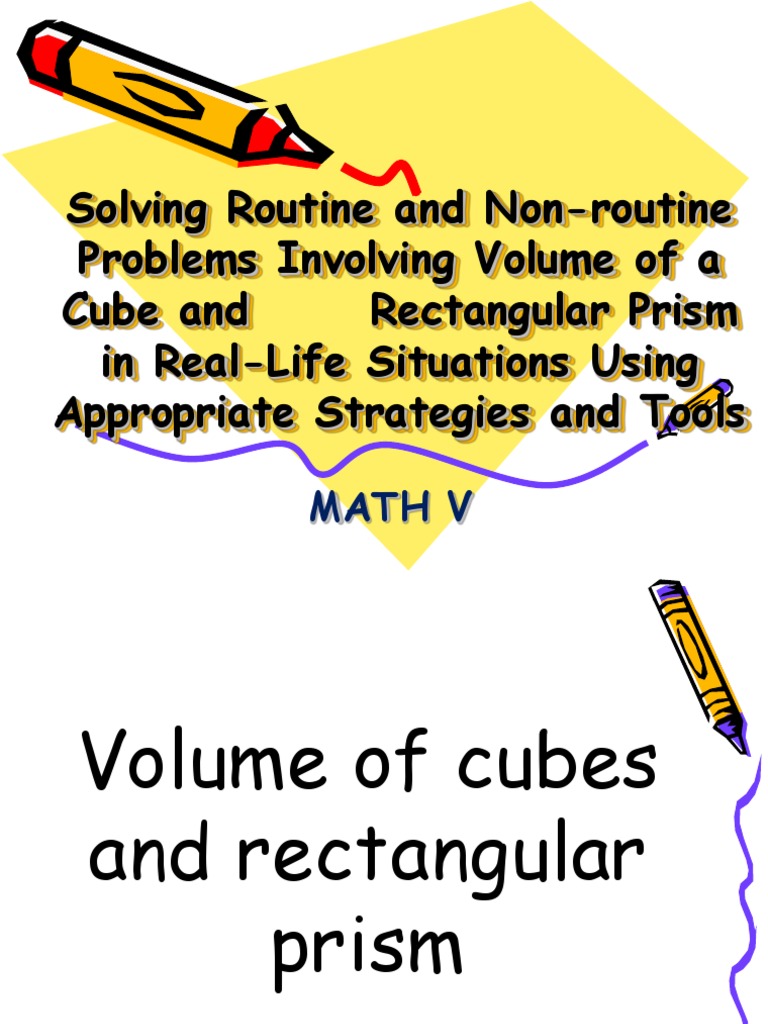 Solving Problem Involving Volume of Cubes | PDF | Water | Volume
