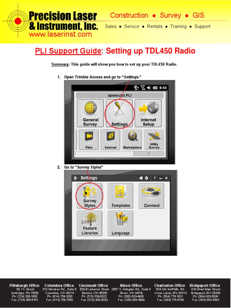 TDL450 Radio Set Up | PDF | Computing | Electronics