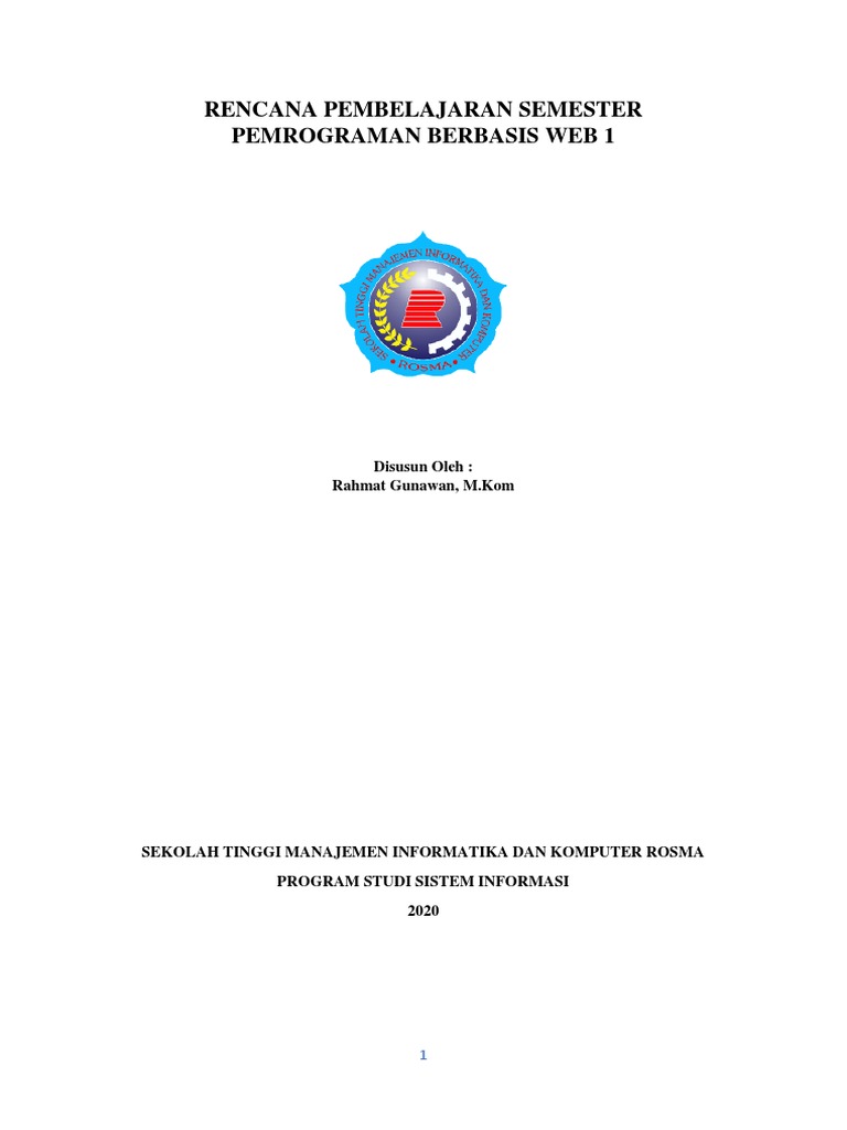 Web Programming 1 Pdf