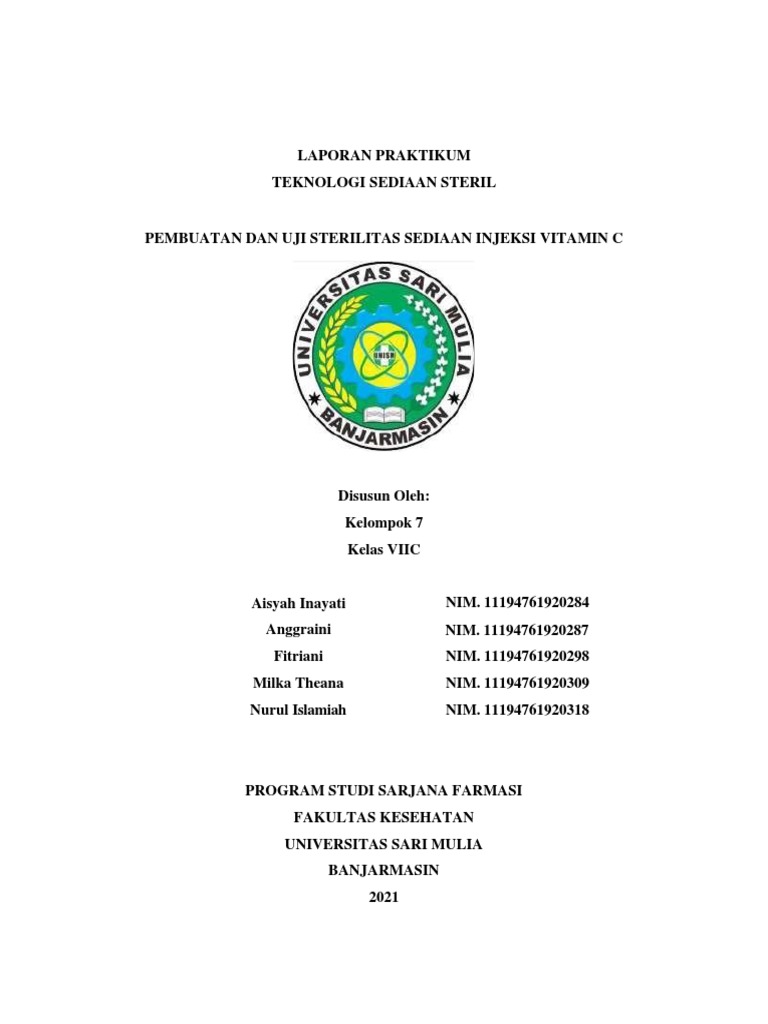 Laporan Injeksi Vit C | PDF