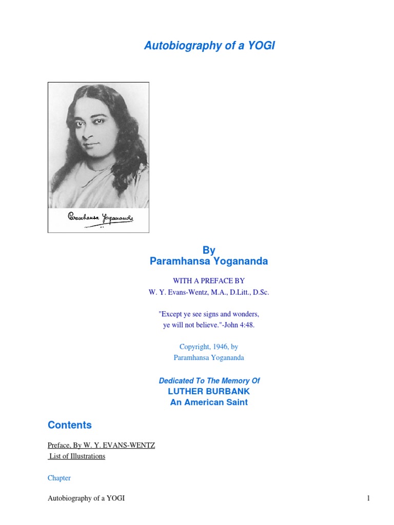 Autobiography of A YOGI | PDF | Paramahansa Yogananda | Spirituality