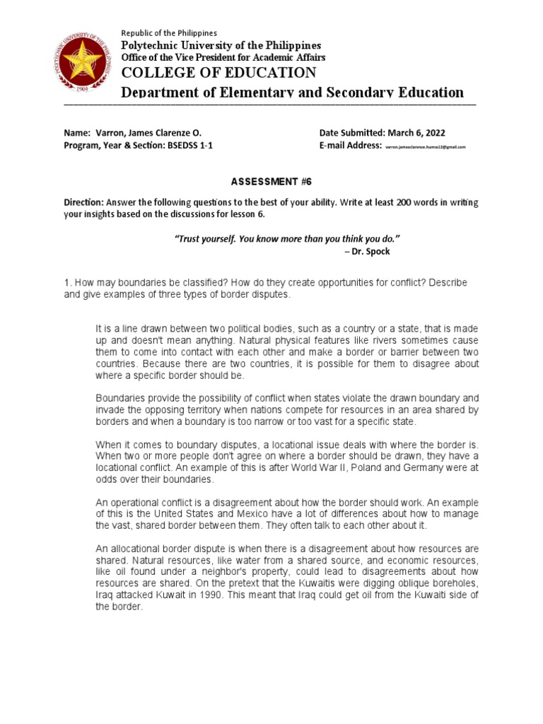Understanding Allocational Boundary Disputes | PDF | Exclusive Economic ...