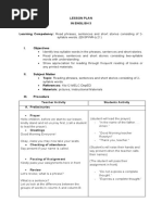 Detailed Lesson Plan in English For Grade 2 | PDF | Verb | Grammatical ...