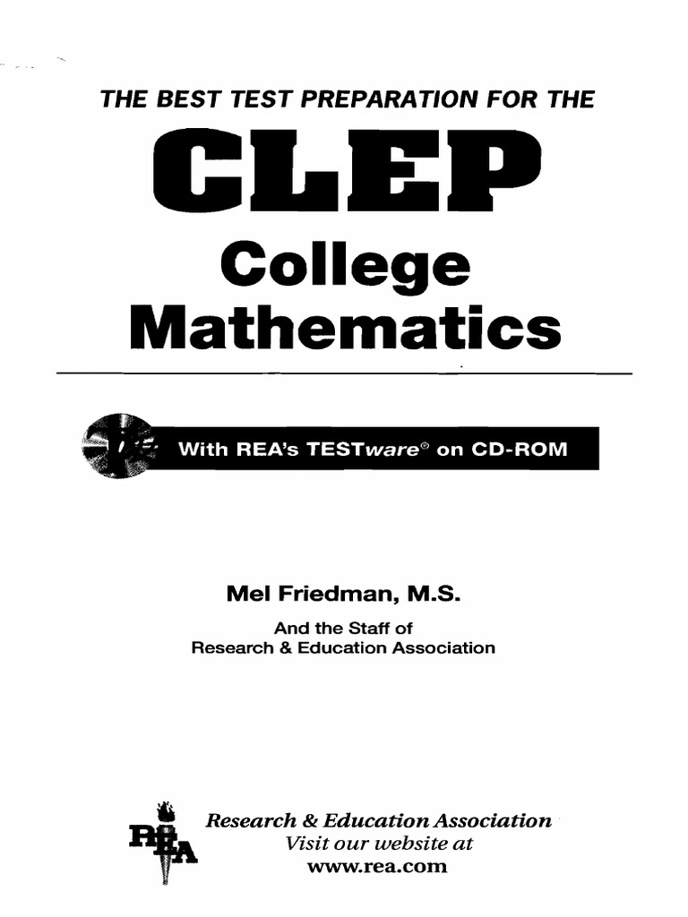 CLEP College Mathematics | Download Free PDF | Set (Mathematics) | Test ...
