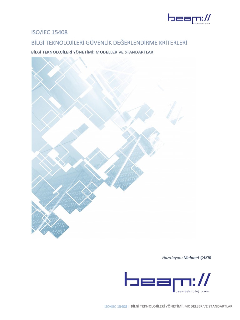 ISO IEC 15408 Ortak Kriterler Standardı TanıtımV3 | PDF