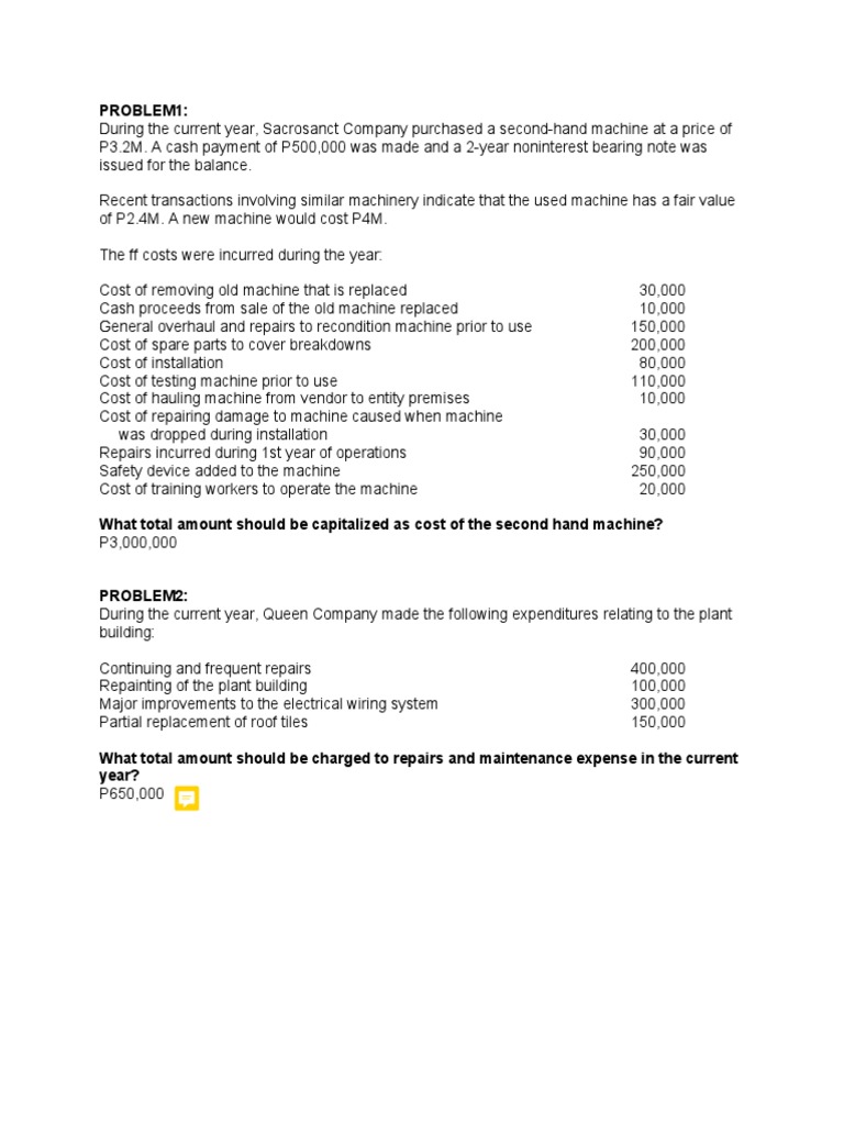 7 2 Ppe Activity Pdf Depreciation Cost