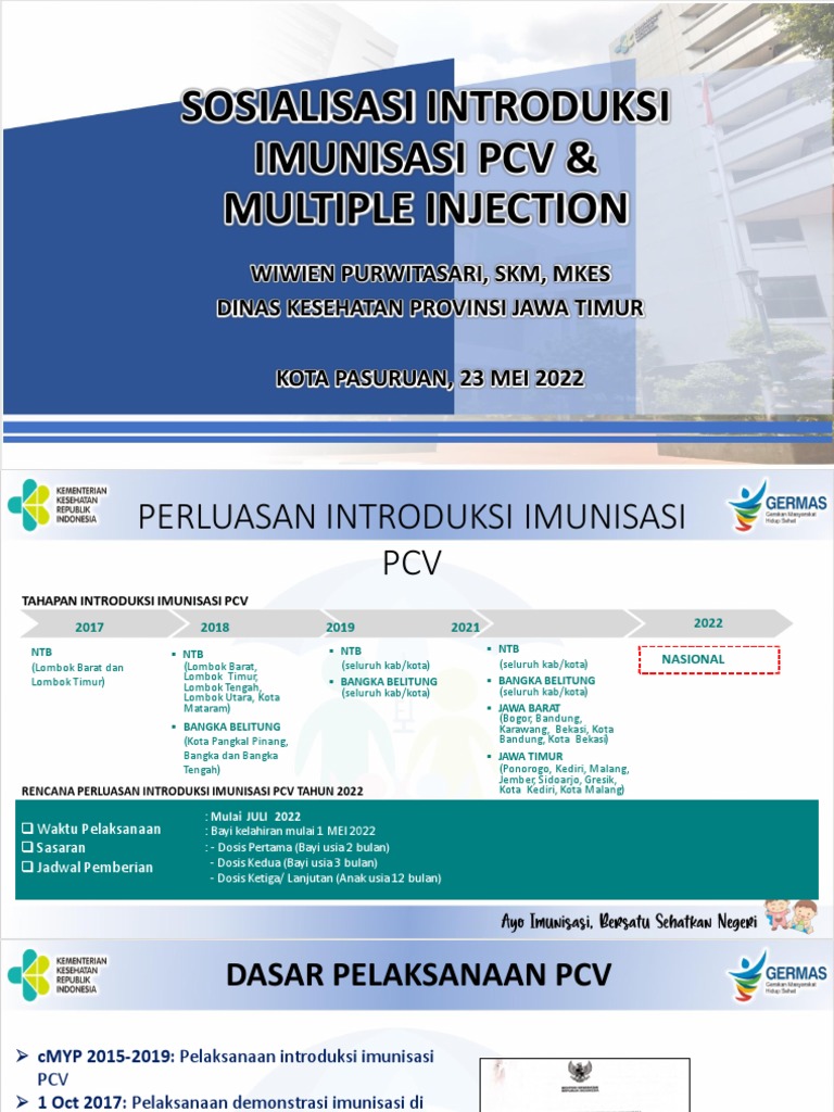 2 SOSIALISASI VAKSIN PCV & Multipel Inj | PDF