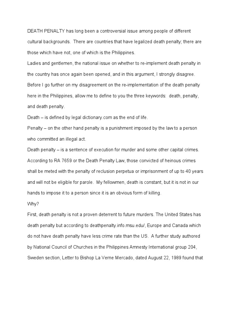 Death Penalty Intro | PDF