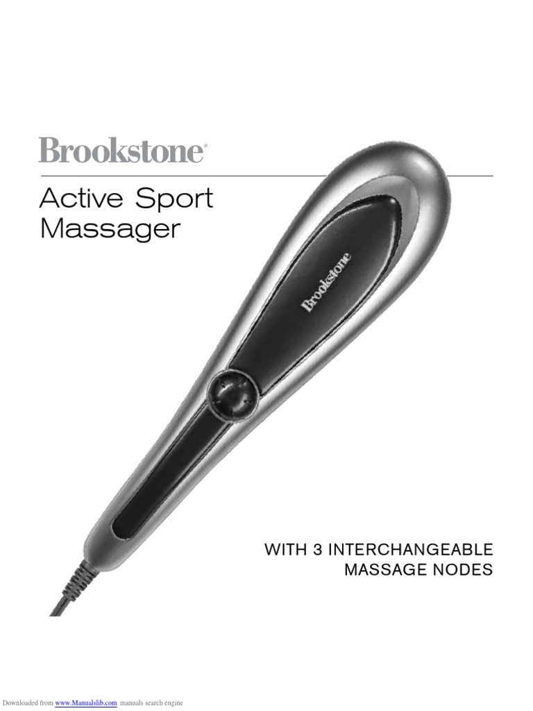 Brookstone Active Sport Massager Owners Manual EN | PDF | Electrical ...