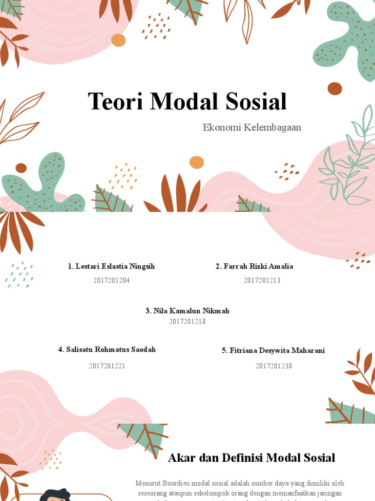 Teori Modal Sosial | PDF