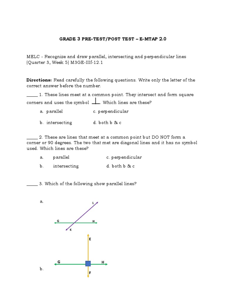 Grade 3 Pre-Test-Post Test Q3 | PDF | Language Arts & Discipline ...