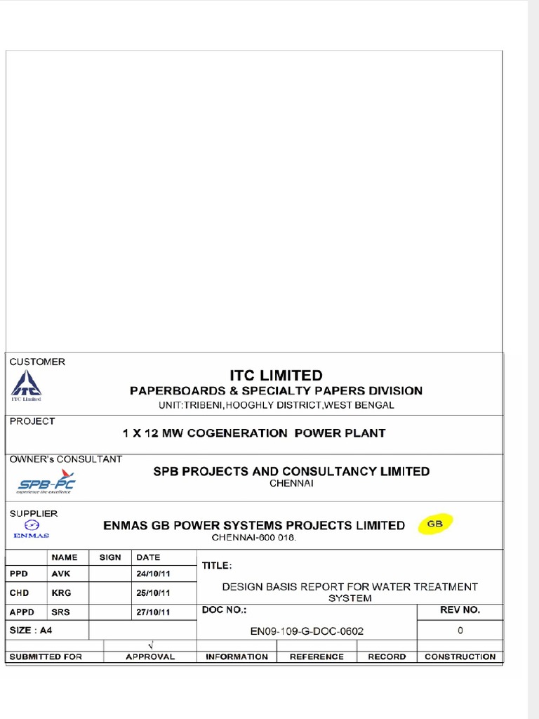 Fdocuments - in DBR For Water Treatment | PDF