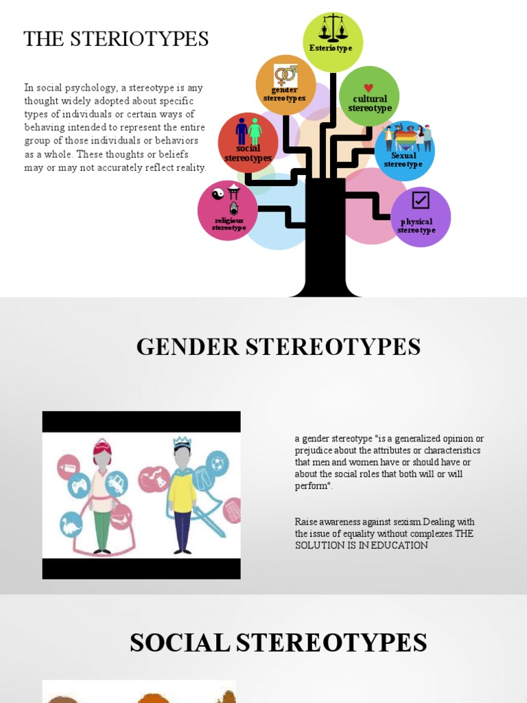 THE STERIOTYPES | PDF | Stereotypes | Gender Studies