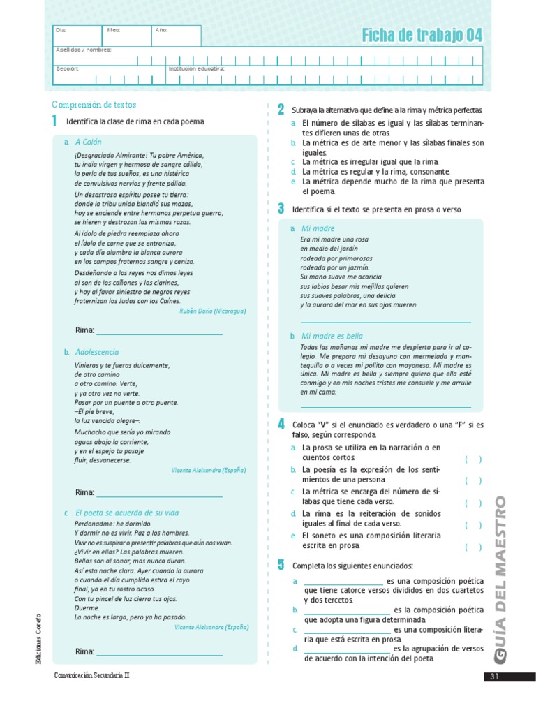 Ficha04 COREFO | PDF | Semántica | Unidades Semánticas