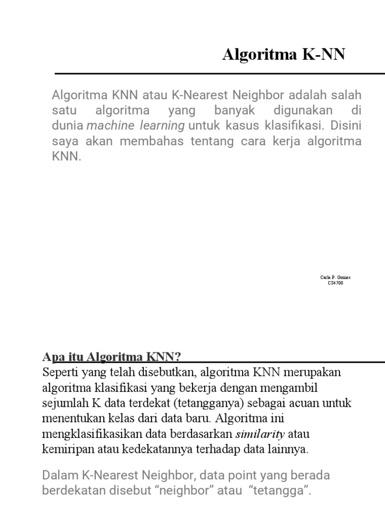 Algoritma KNN | PDF