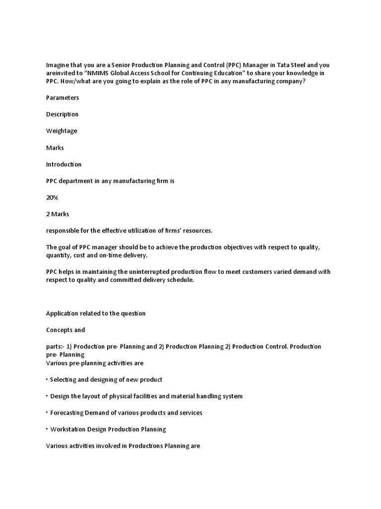OM - Model Assignment | PDF | Design | Inventory
