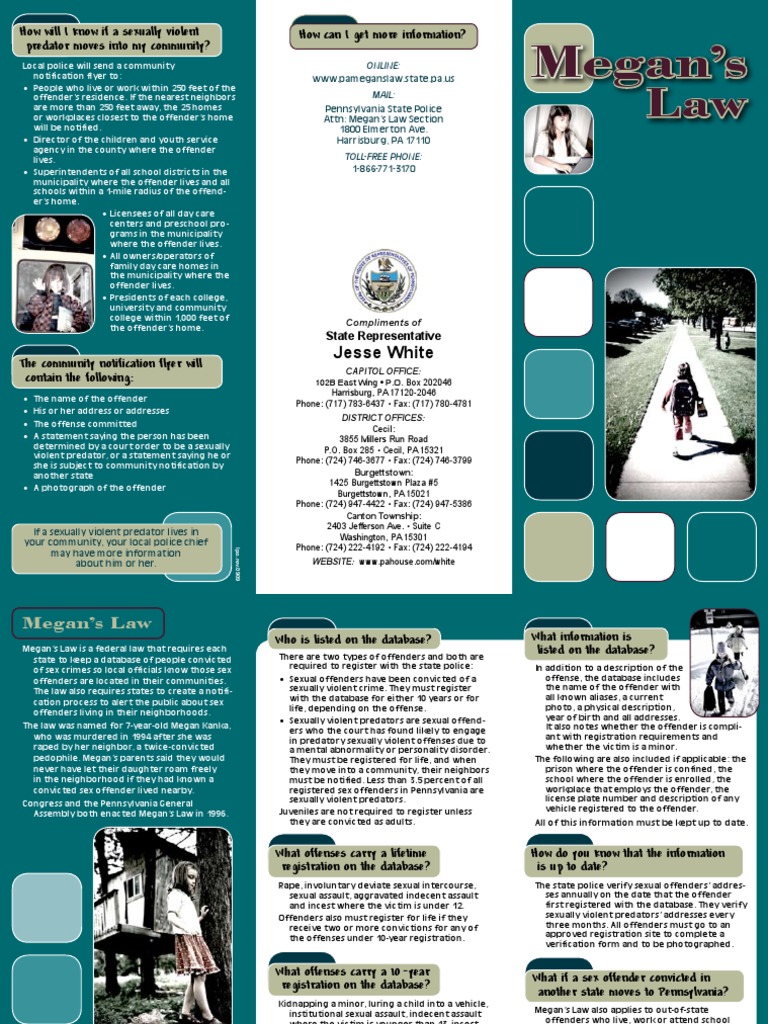 Megans Law in Pennsylvania | Sex Offender | Sexual Assault