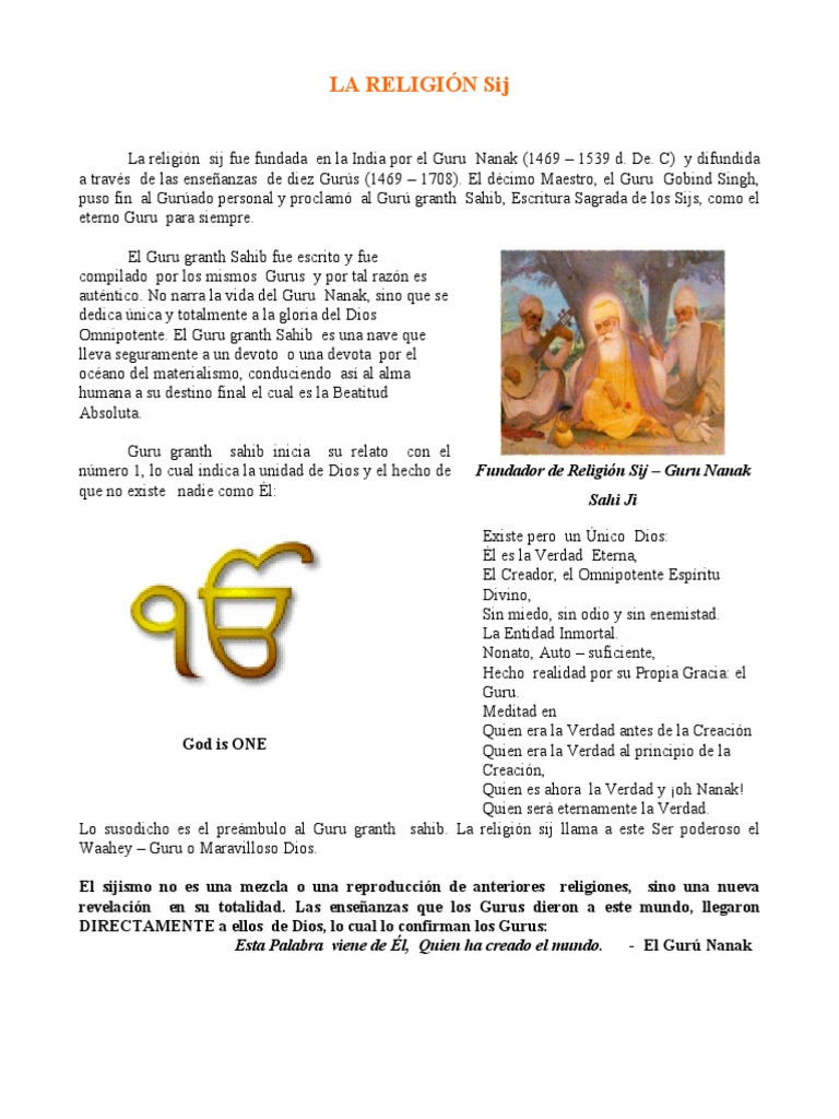 Sikhism Spanish | PDF