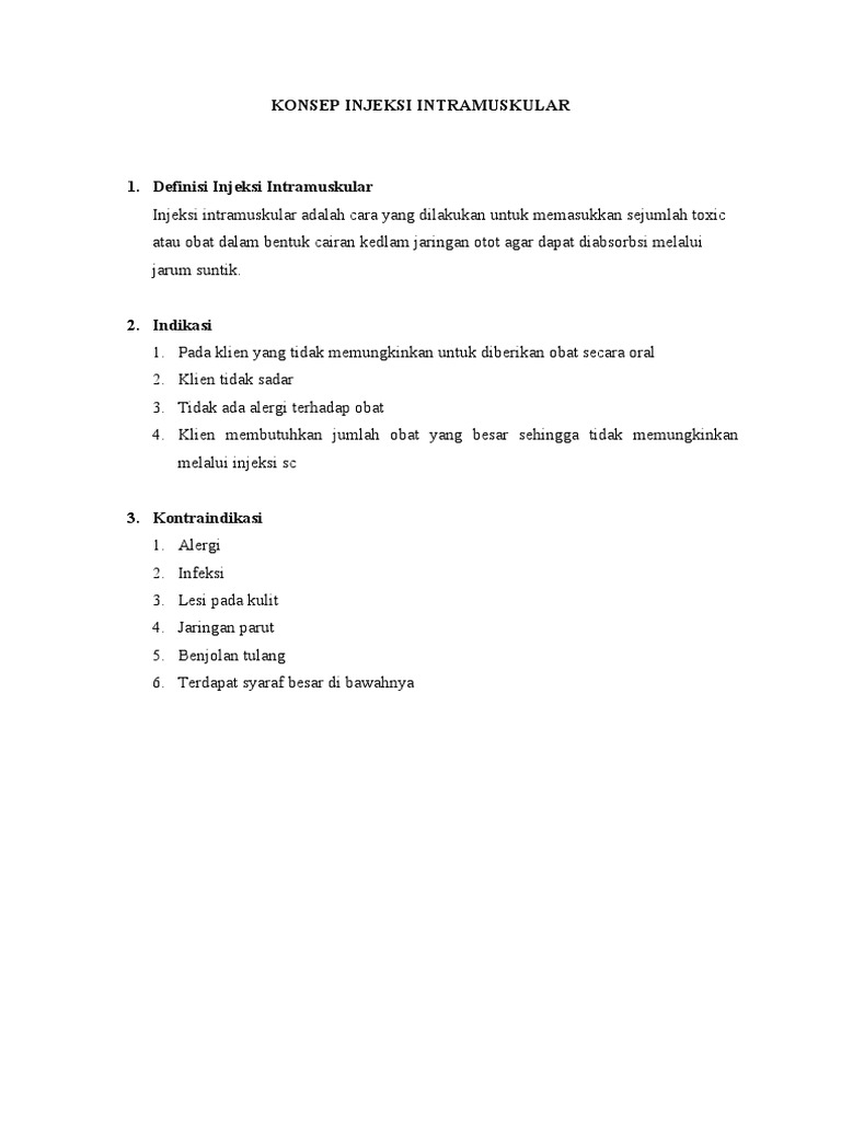 Sop Injeksi Intramuskular | PDF | Kesehatan Holistik