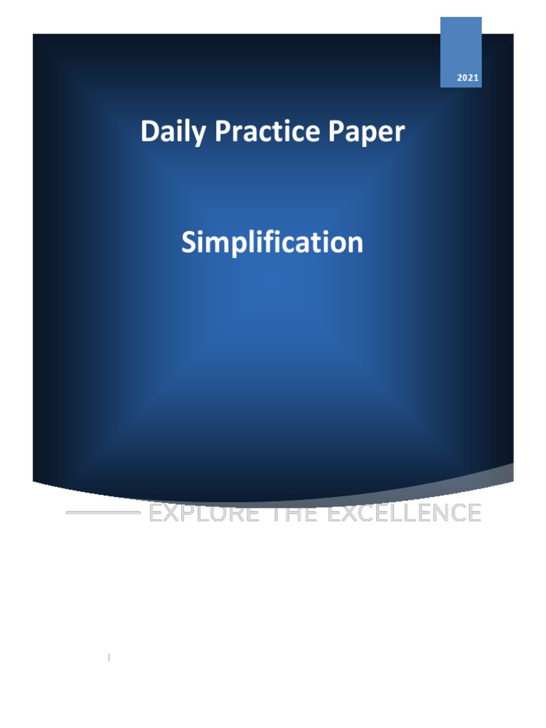 Simplification Pdf