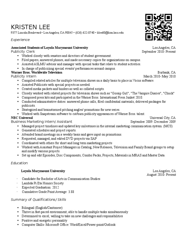 Kristen's Resume | PDF