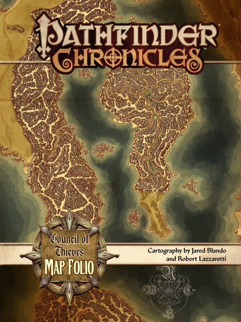 Pathfinder RPG Map Folio Council of Thieves Biblioteca Elfica | PDF