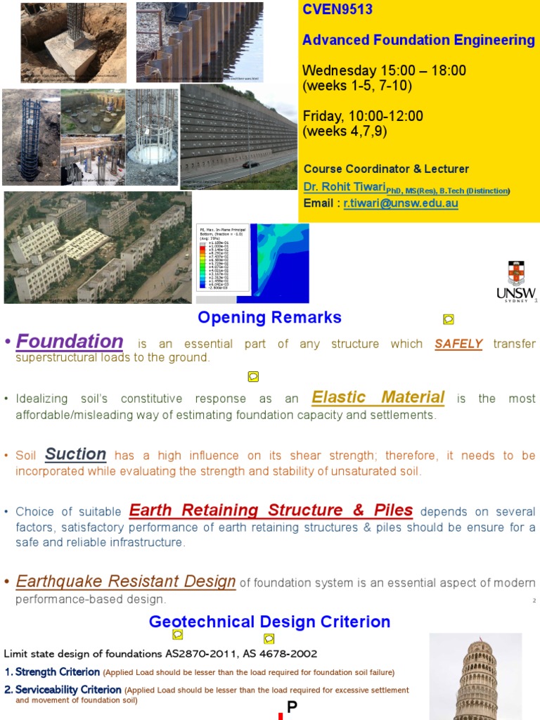 Lecture Slides - Bearing Capacity Shallow Foundations | PDF | Geotechnical Engineering ...