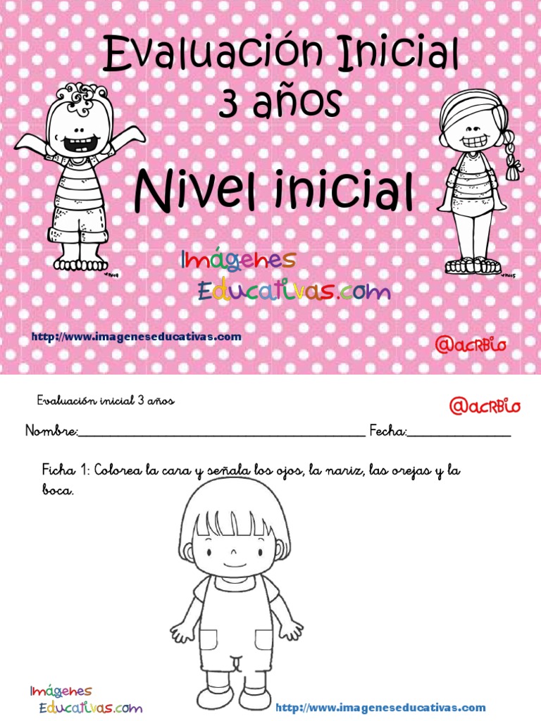 Evaluación Inicial 3 Años | PDF