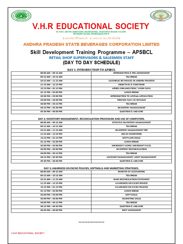 APSBCL Staff Training Program | PDF | Computing | Economies